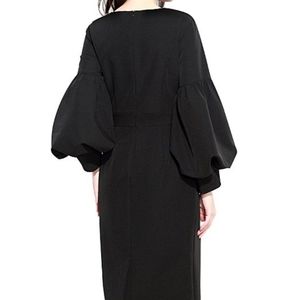 Marina Kaneva | Dresses | Marina Kaneva Puffed Sleeve Sheath Dress ...